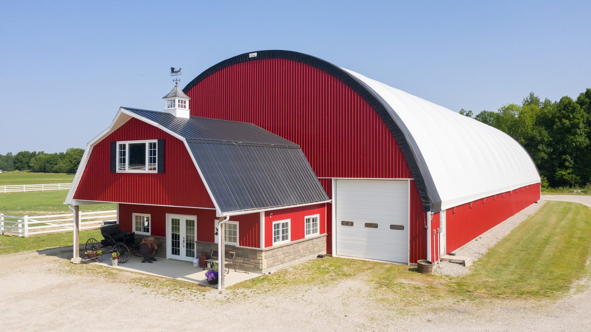 Fabric Covered Horse Arenas | Covered Riding Structures